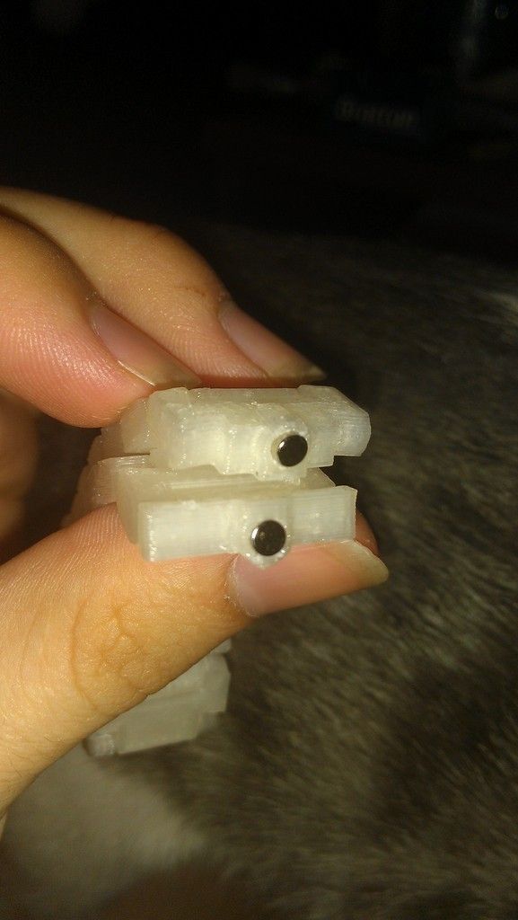 snap-fit link chain bracelet clasp free 3D model 3D printable | CGTrader