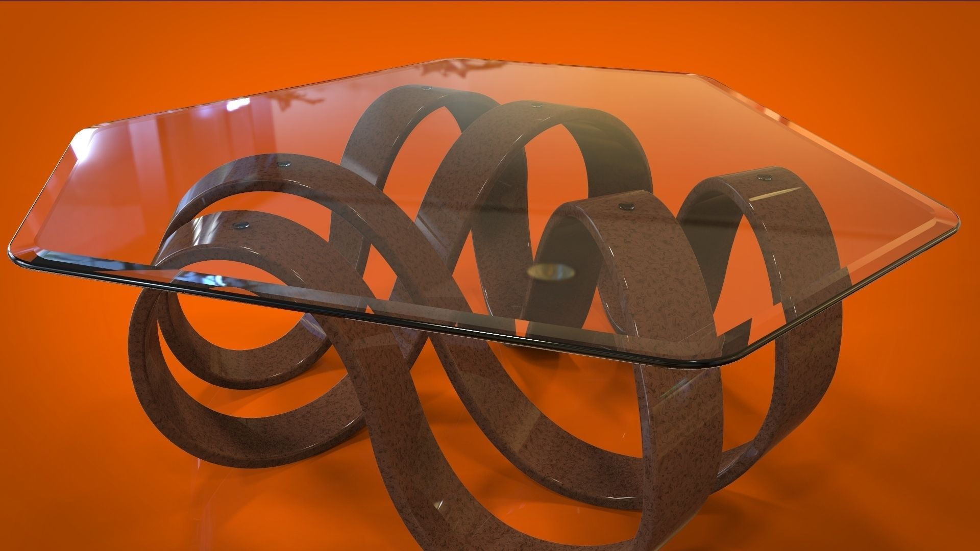 Mobius Trefoil Knot Coffee Table II free 3D model | CGTrader
