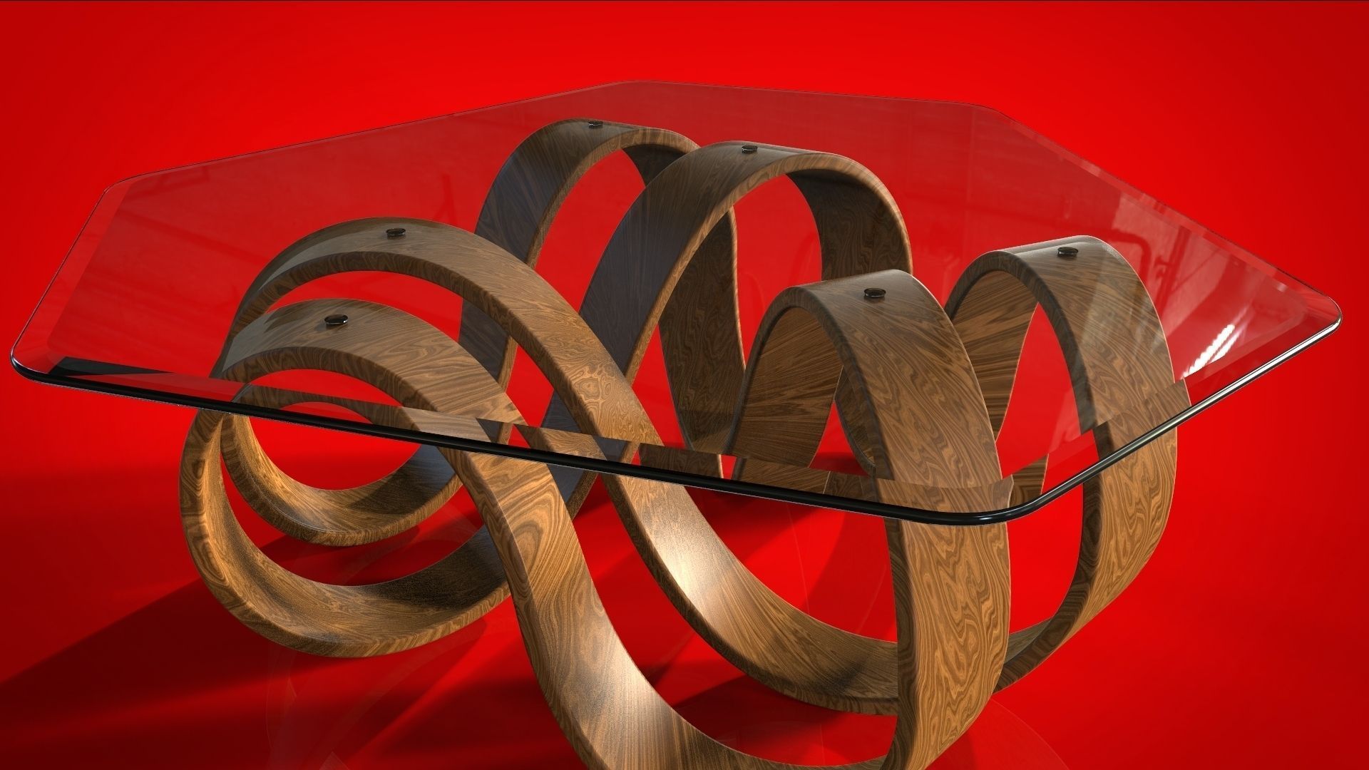 Mobius Trefoil Knot Coffee Table II free 3D model | CGTrader