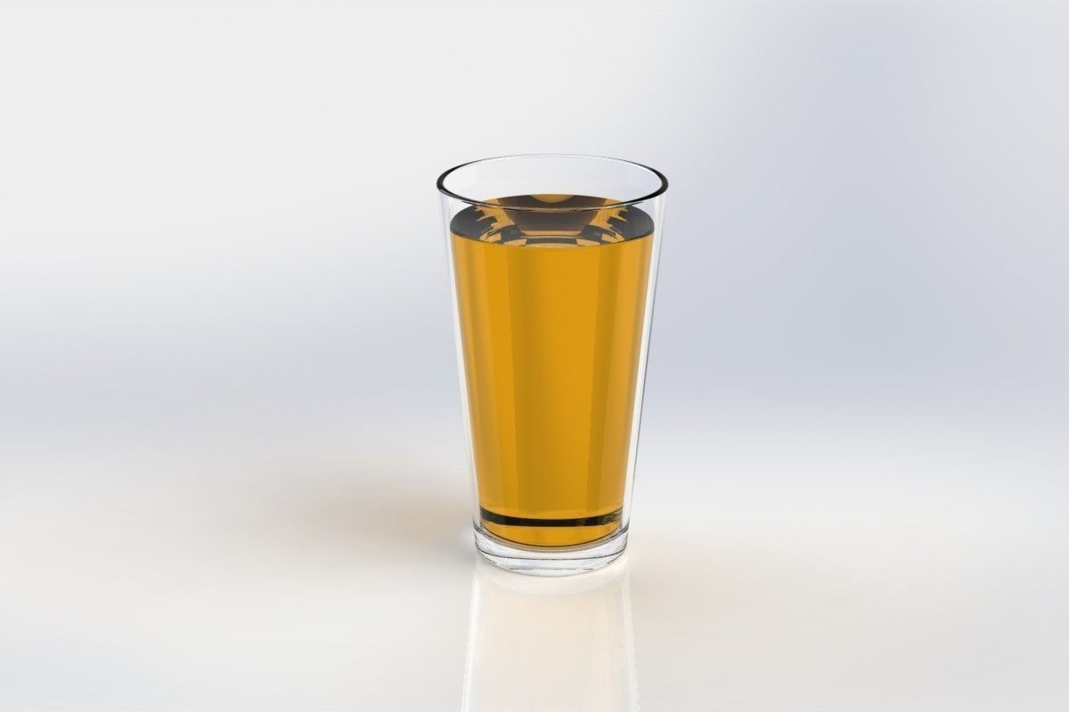 Pint Glass free 3D model | CGTrader