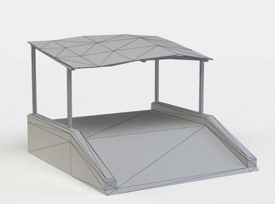 3D model Masonry ramp VR / AR / low-poly | CGTrader