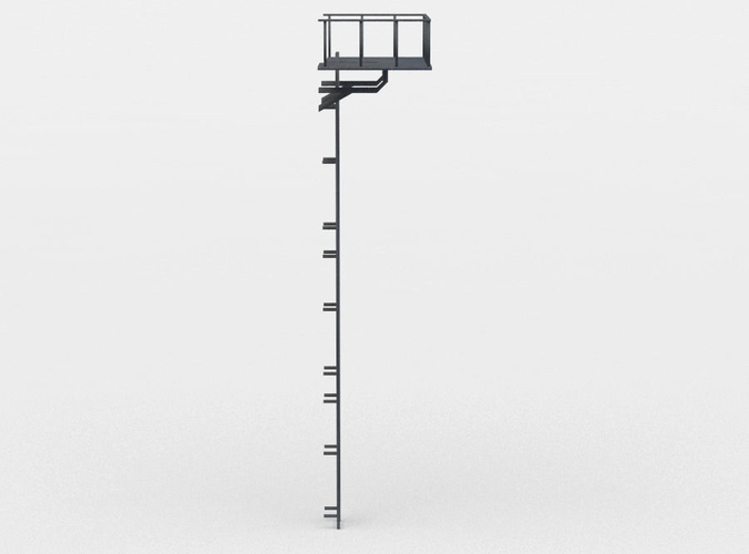 3D model Ladder pole with VR / AR / low-poly | CGTrader