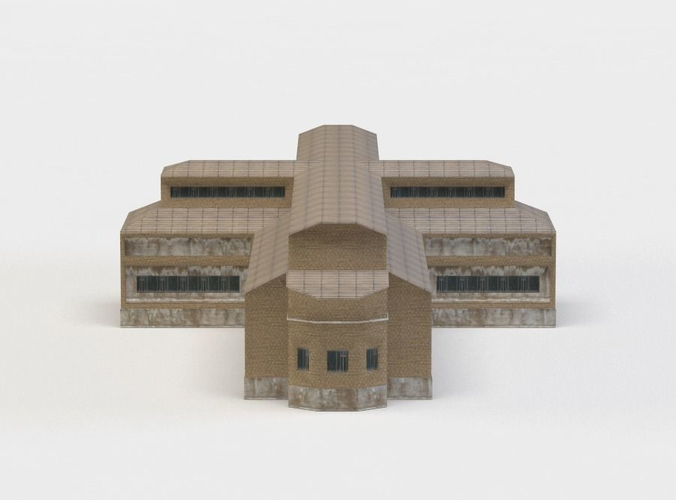 3D model Hall building VR / AR / low-poly | CGTrader