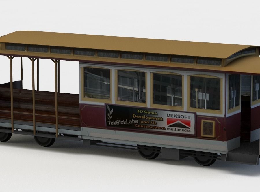 3D model Funicular trolley car VR / AR / low-poly | CGTrader