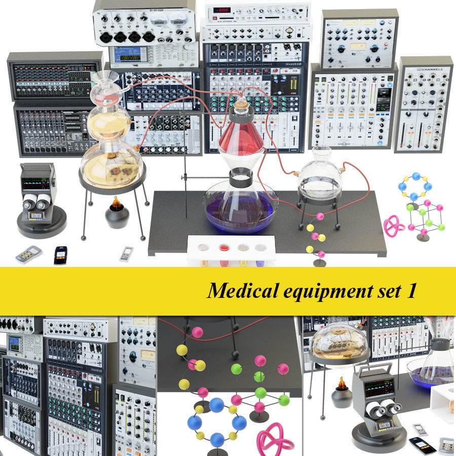 Medical laboratory set 1 3D model | CGTrader