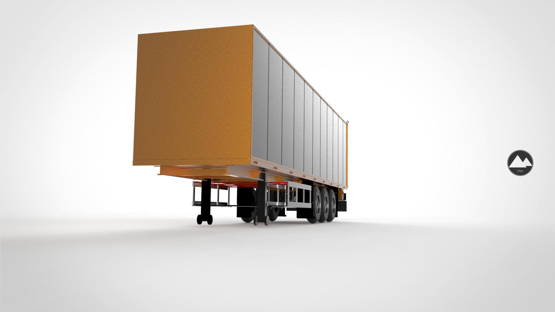 The truck trailer 3D model | CGTrader