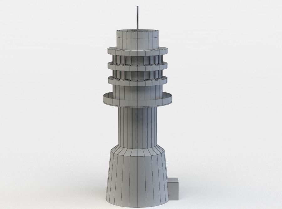 3D model Race tower VR / AR / low-poly | CGTrader