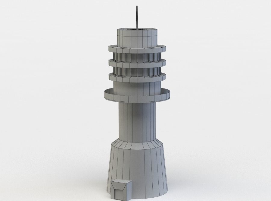 3D model Race tower VR / AR / low-poly | CGTrader