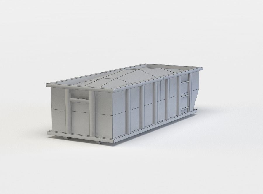3D model Dumpster roll off VR / AR / low-poly | CGTrader