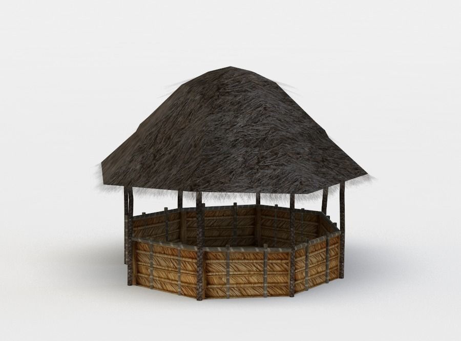 3D model Round hut VR / AR / low-poly | CGTrader