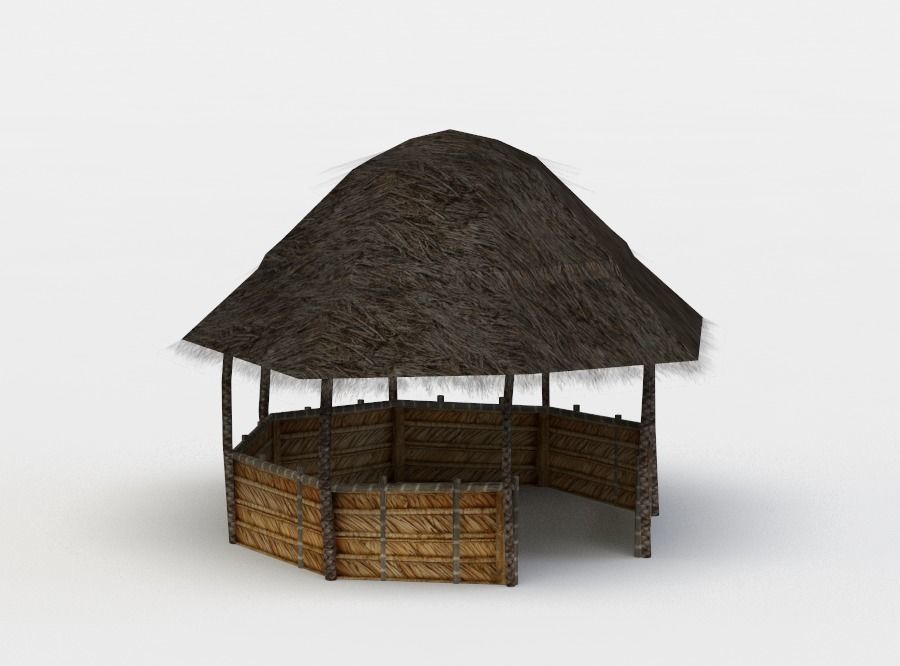 3D model Round hut VR / AR / low-poly | CGTrader