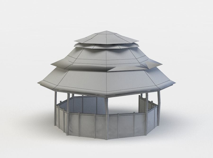 3D model Round hut VR / AR / low-poly | CGTrader
