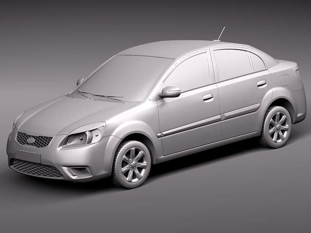 Kia Rio Sedan 3D model | CGTrader