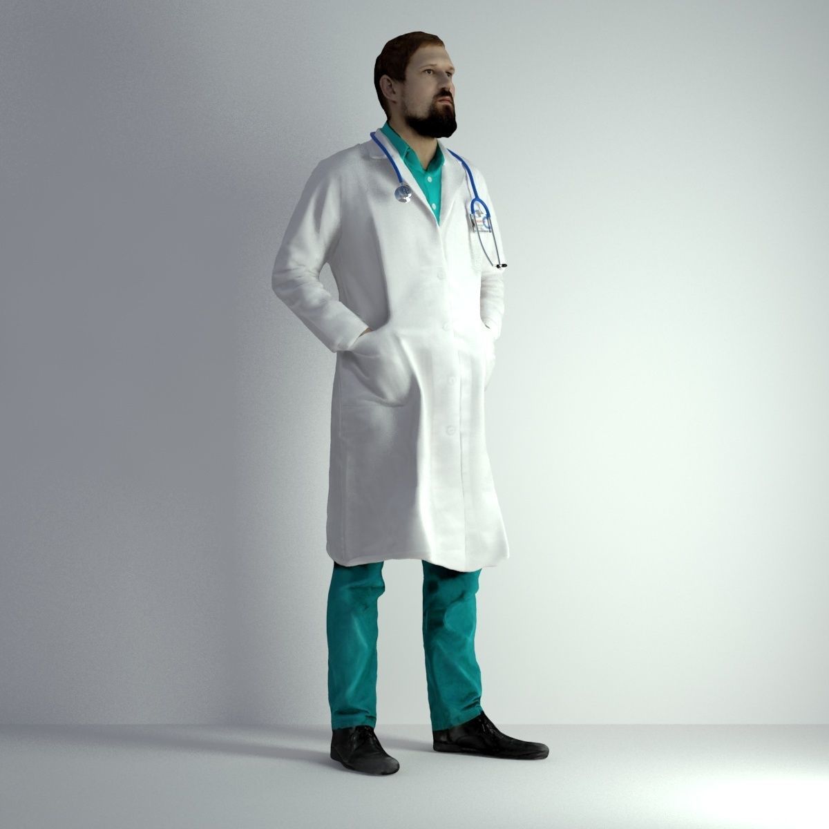 3D Scan Man Doctor 023 3D model | CGTrader