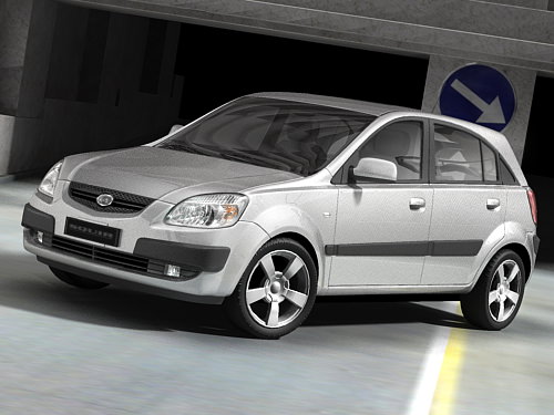 Kia Rio 2006 hatchback 3D model | CGTrader