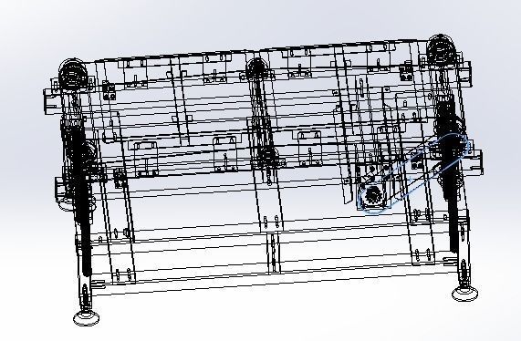 Height adjustable conveyor 3D model | CGTrader