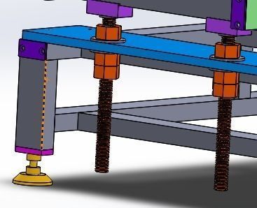 Height adjustable conveyor 3D model | CGTrader