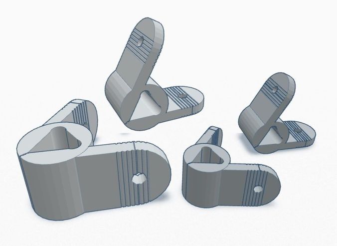 Clips 3D Model 3D printable .stl - CGTrader.com