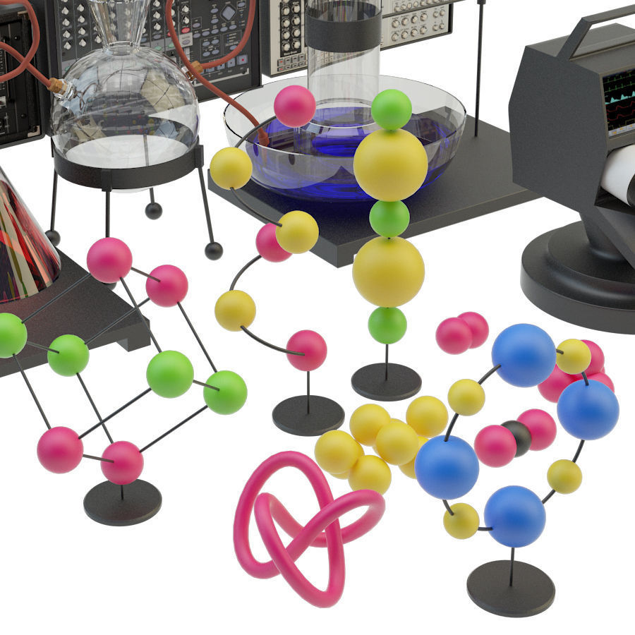 Medical laboratory set 3 3D model | CGTrader