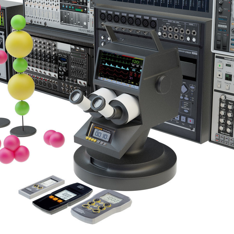 Medical laboratory set 3 3D model | CGTrader