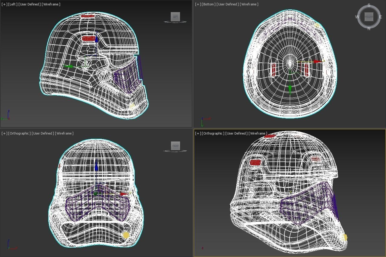 Last Jedi First Order Executioner Stormtrooper Trooper Helmet 3D model ...