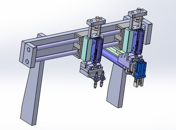 Gantry load and unload mechanism 3D model | CGTrader
