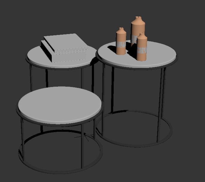 coffee table rustic classic vray render ready 3D model | CGTrader