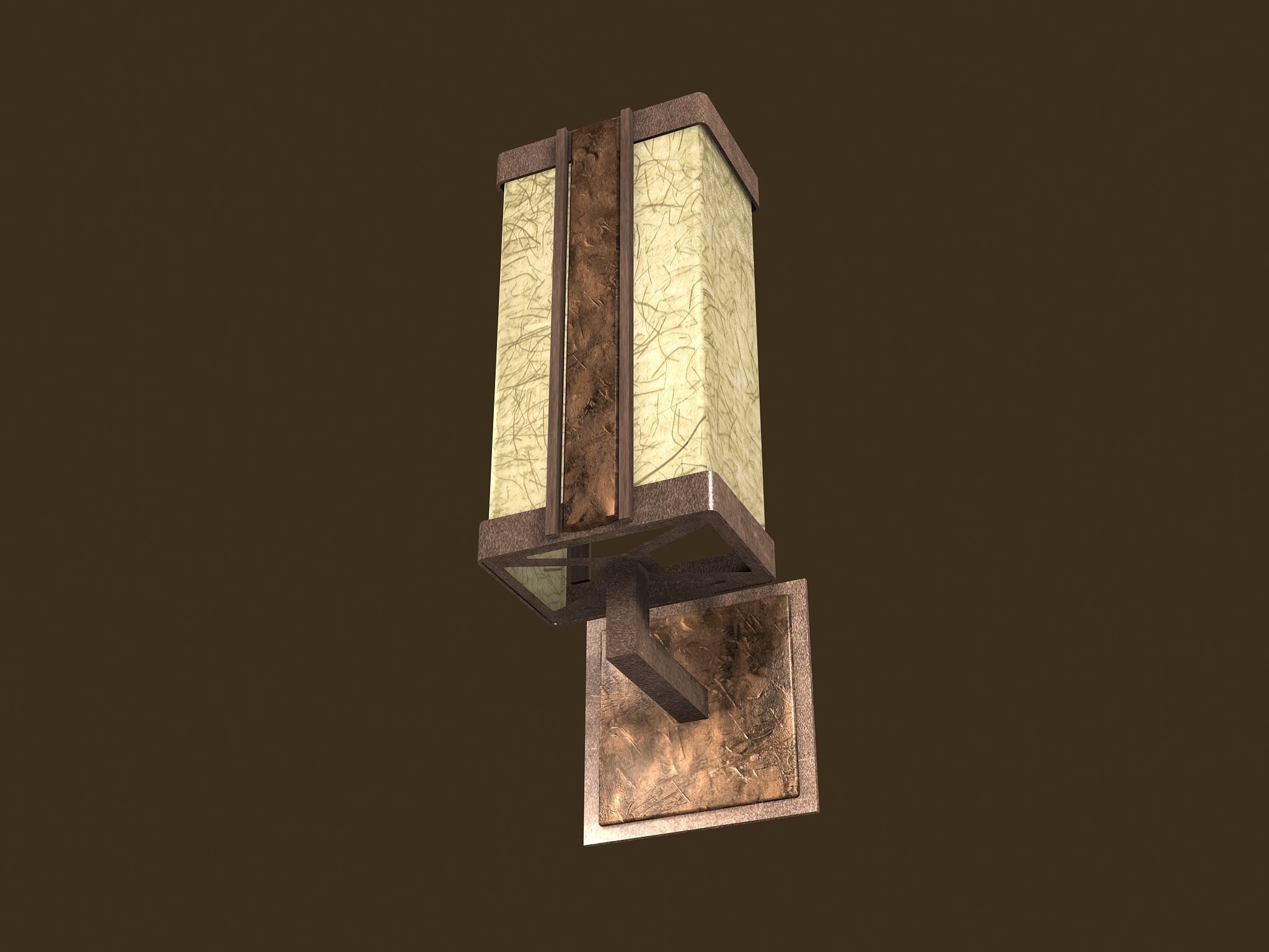 3D model Rustic sconce VR / AR / low-poly | CGTrader