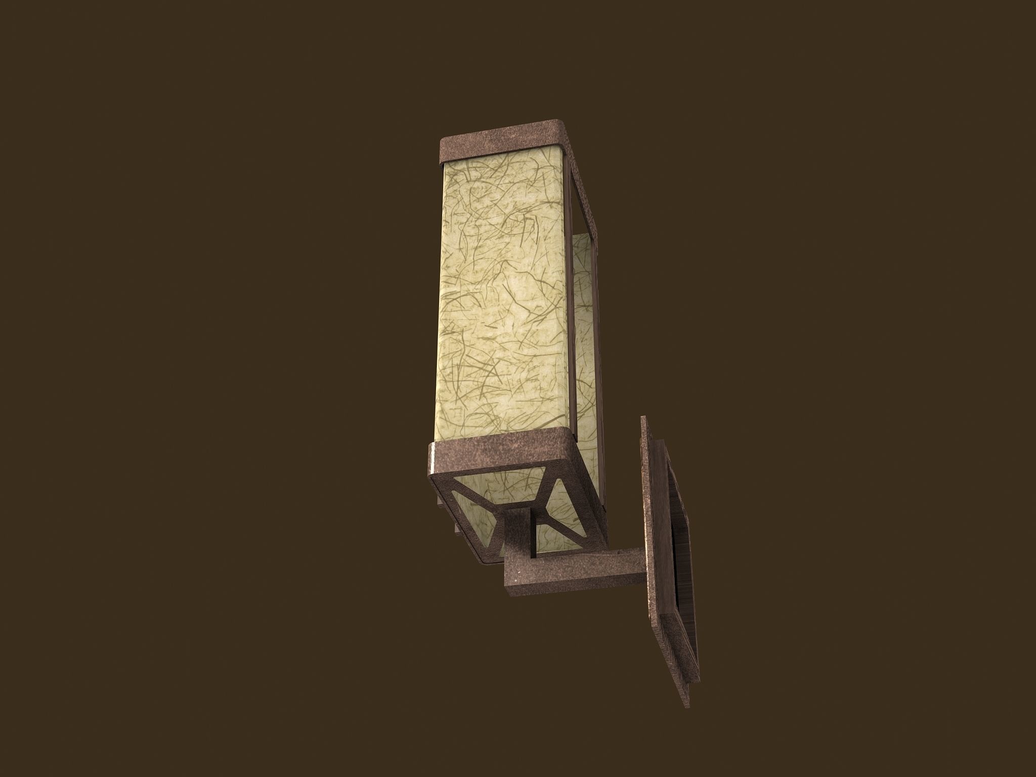 3D model Rustic sconce VR / AR / low-poly | CGTrader