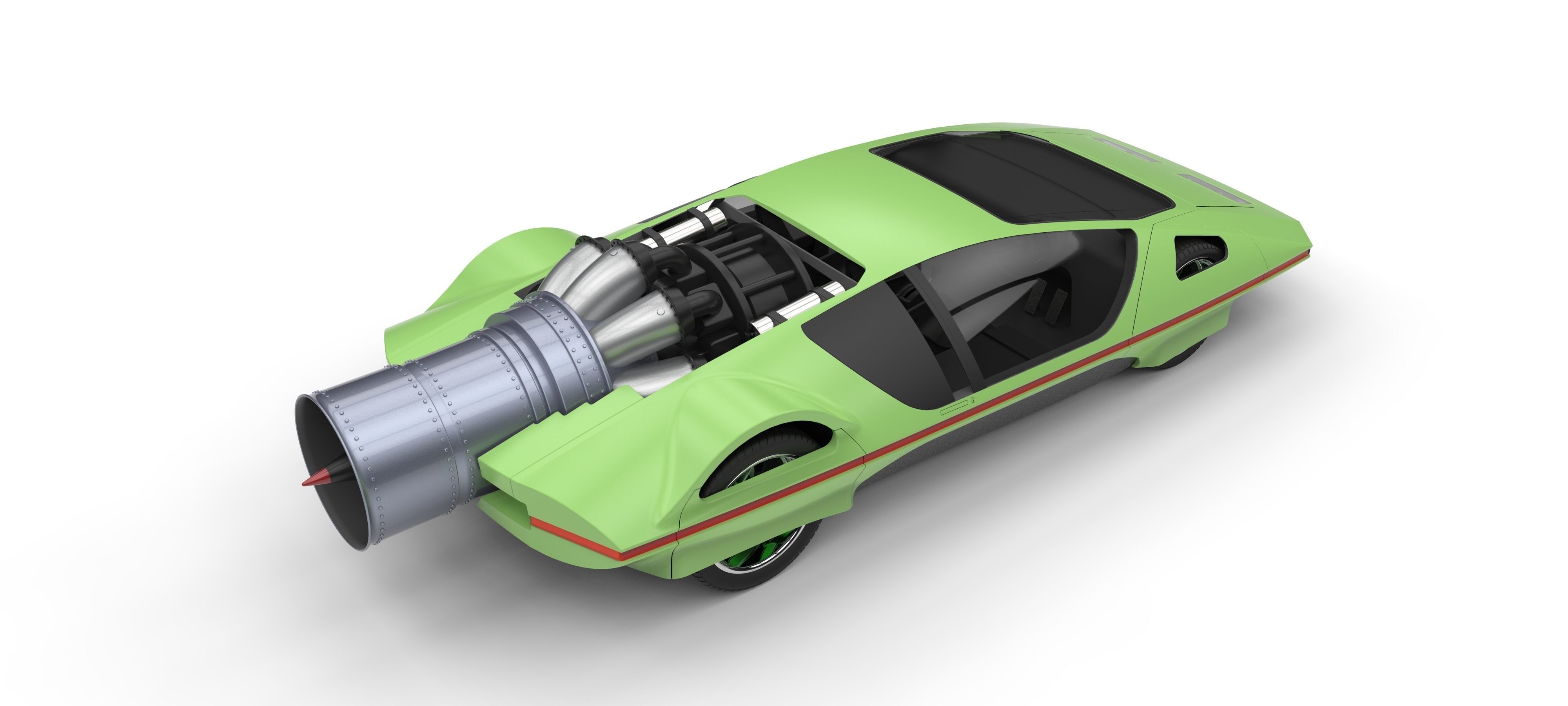 Ferrari Jet concept car 3D model | CGTrader