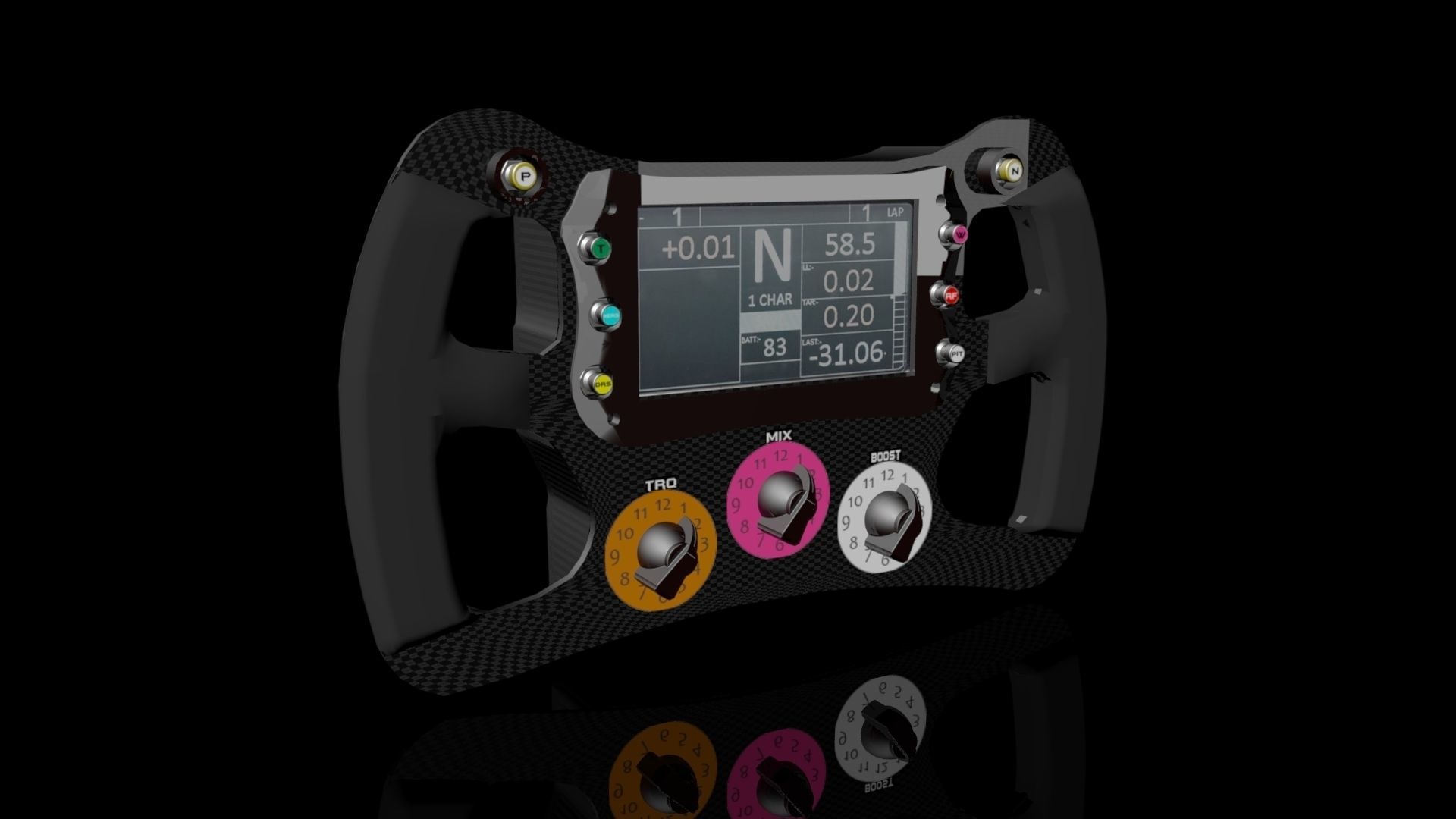 3D model F1 Steering Wheel VR / AR / low-poly | CGTrader