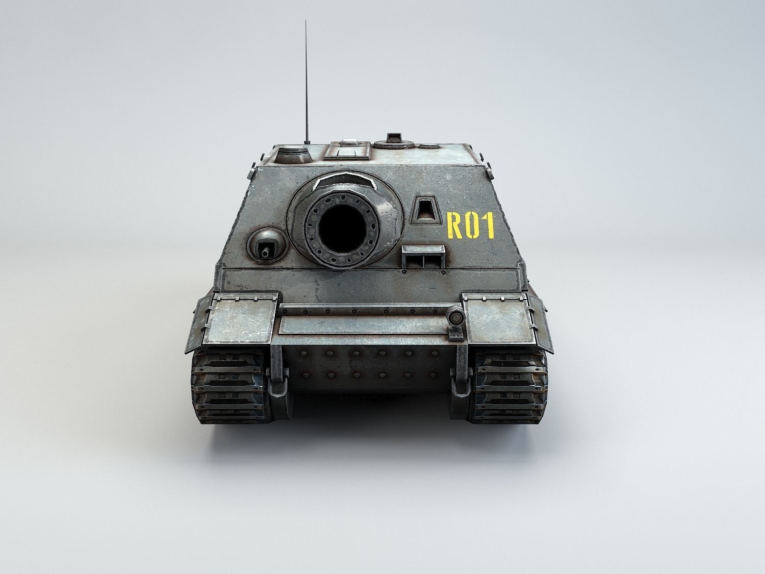 3D model Low Poly Sturmtiger ww2 german heavy assault mortar VR / AR ...