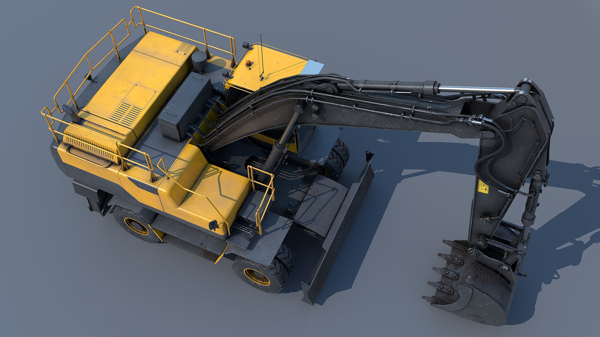 3D model Excavator EW205D VR / AR / low-poly | CGTrader