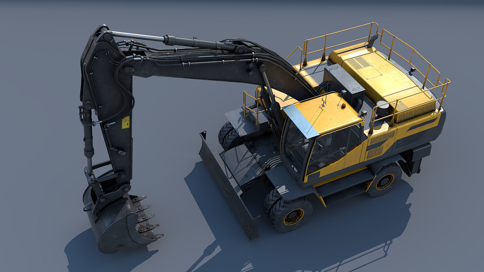 3D model Excavator EW205D VR / AR / low-poly | CGTrader