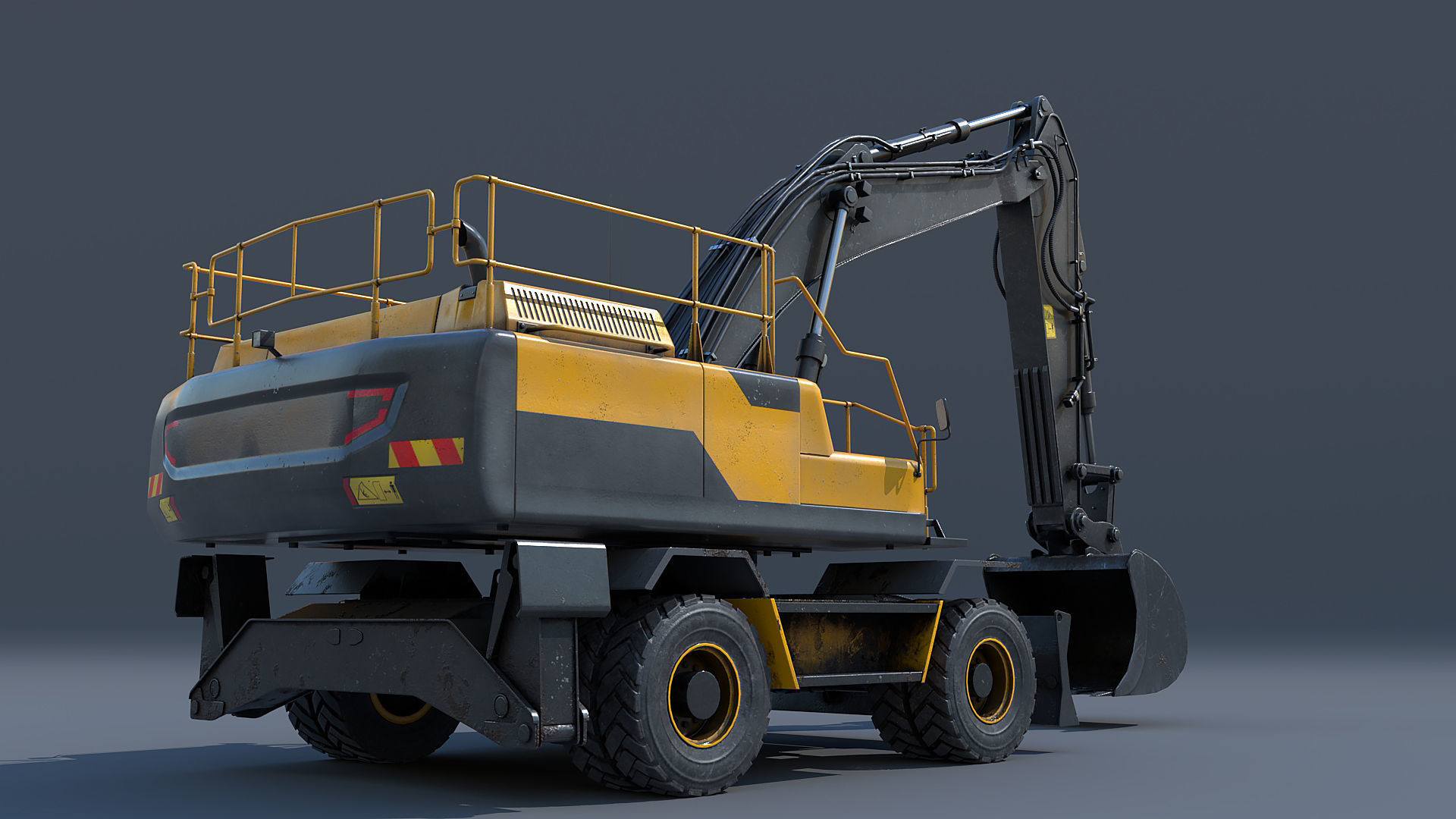 3D model Excavator EW205D VR / AR / low-poly | CGTrader