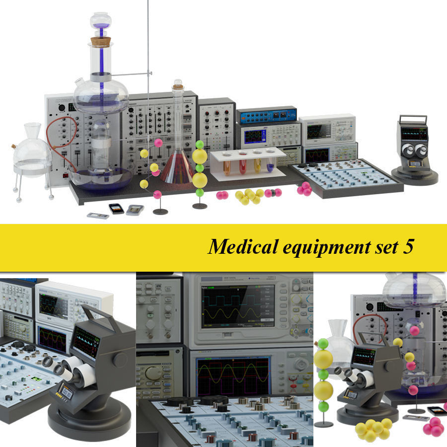 Lab equipment 5 3D model | CGTrader