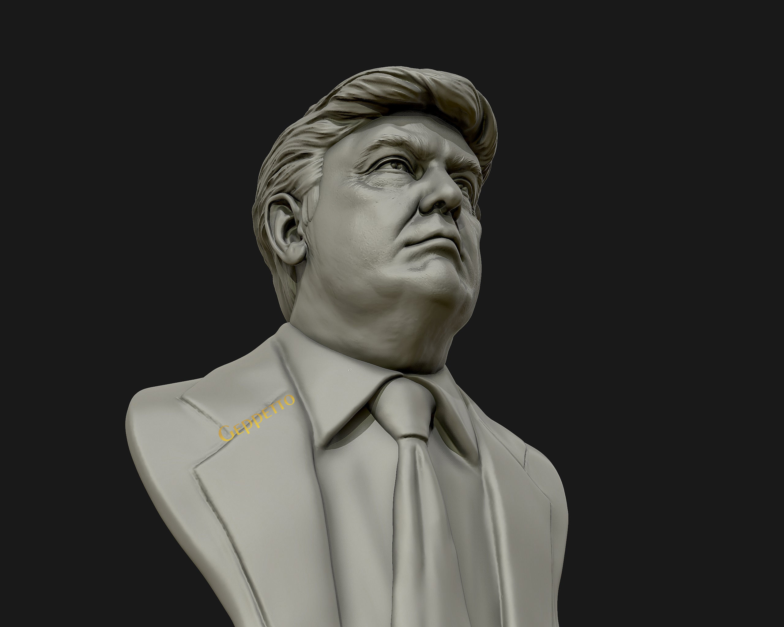 Donald Trump 3D printable 3D Sculpture 3D model 3D printable | CGTrader