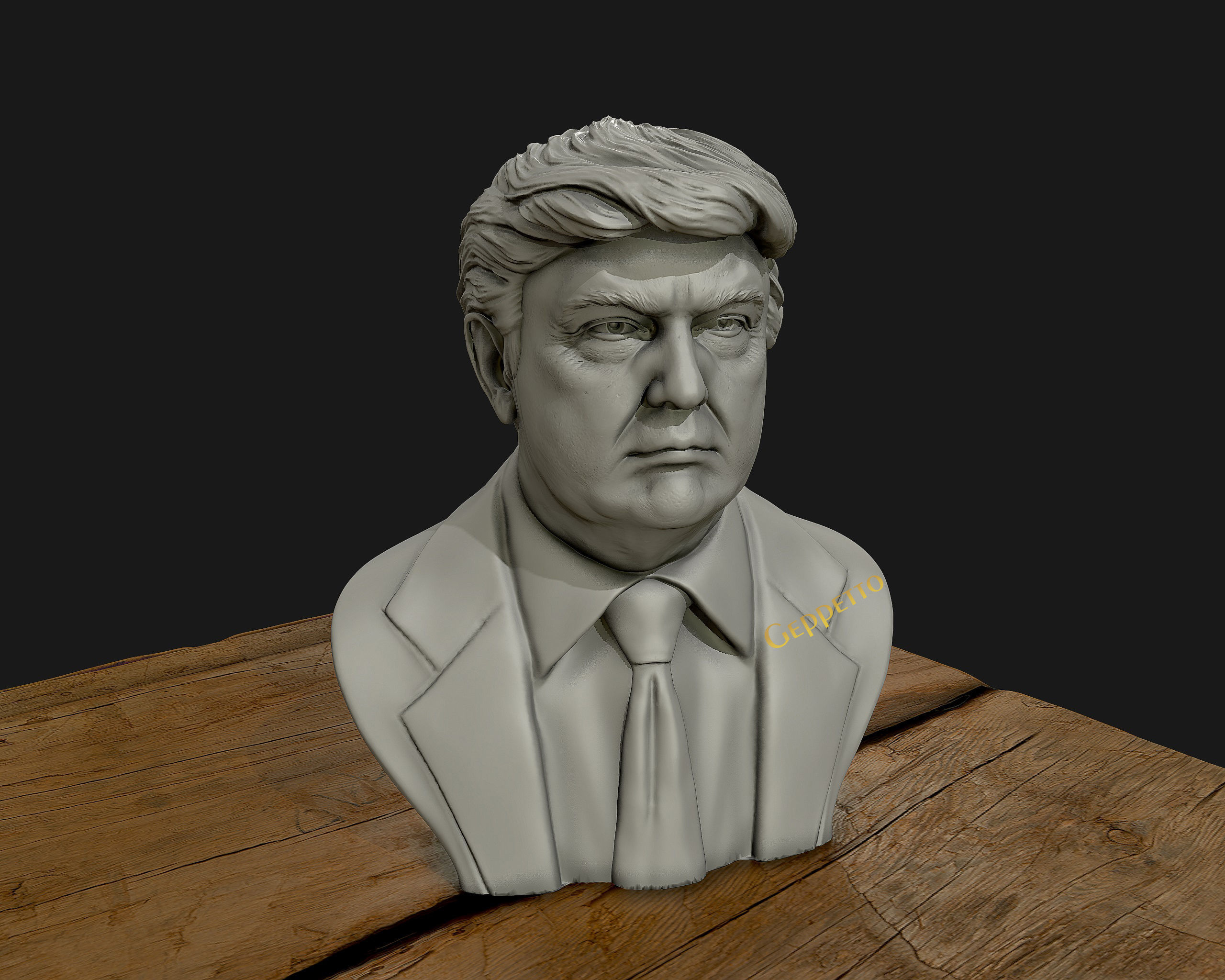 Donald Trump 3D printable 3D Sculpture 3D model 3D printable | CGTrader