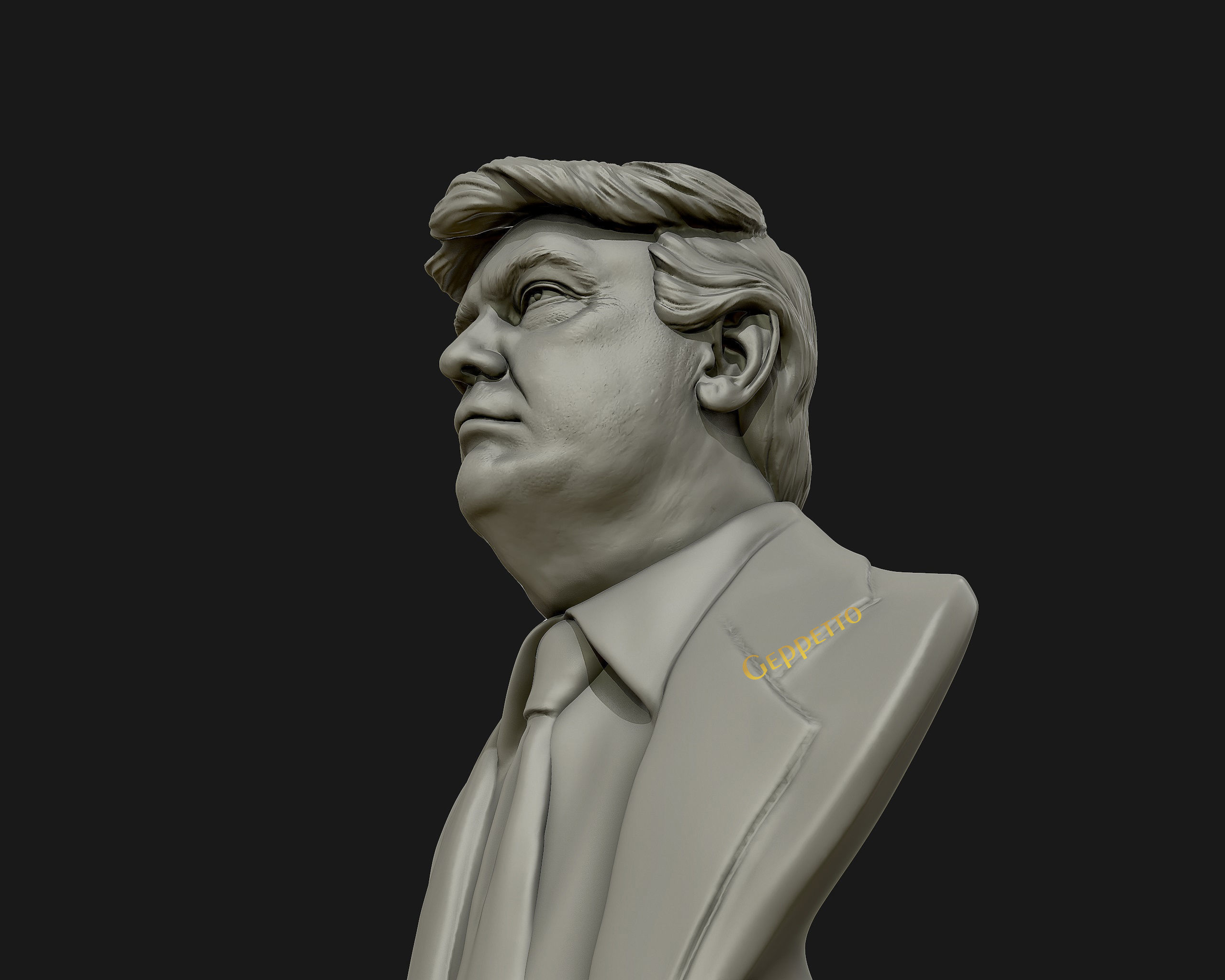 Donald Trump 3D printable 3D Sculpture 3D model 3D printable | CGTrader
