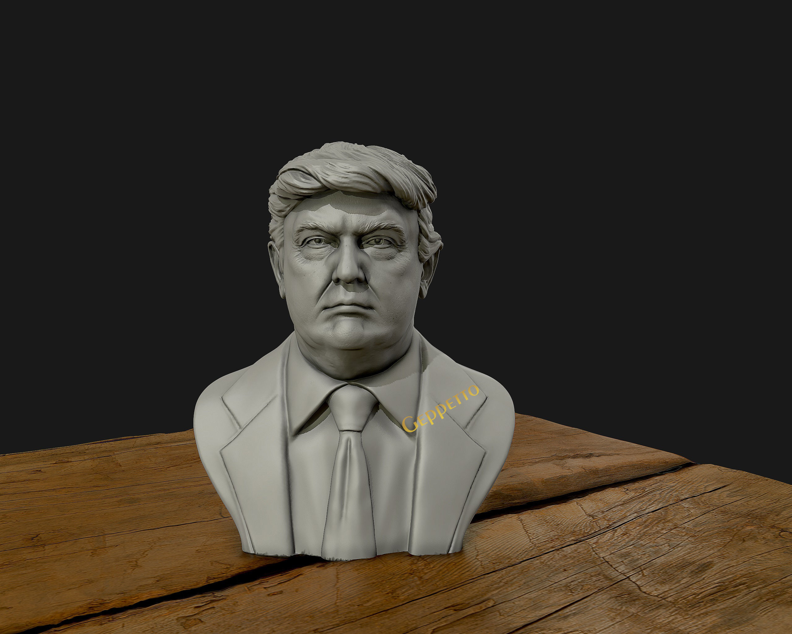 Donald Trump 3D printable 3D Sculpture 3D model 3D printable | CGTrader