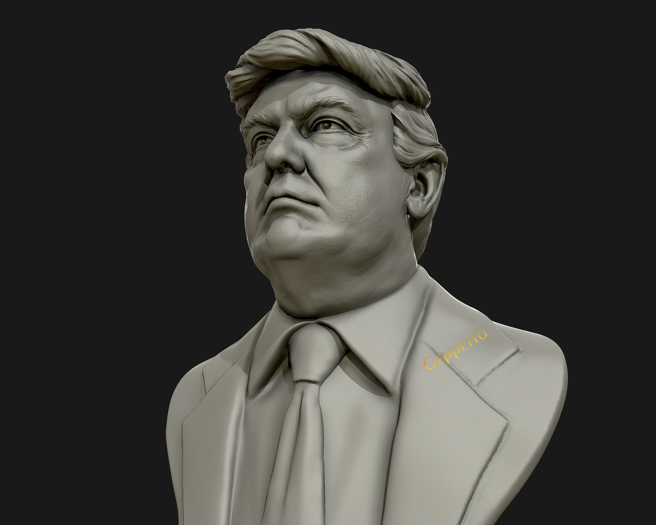 Donald Trump 3D printable 3D Sculpture 3D model 3D printable | CGTrader