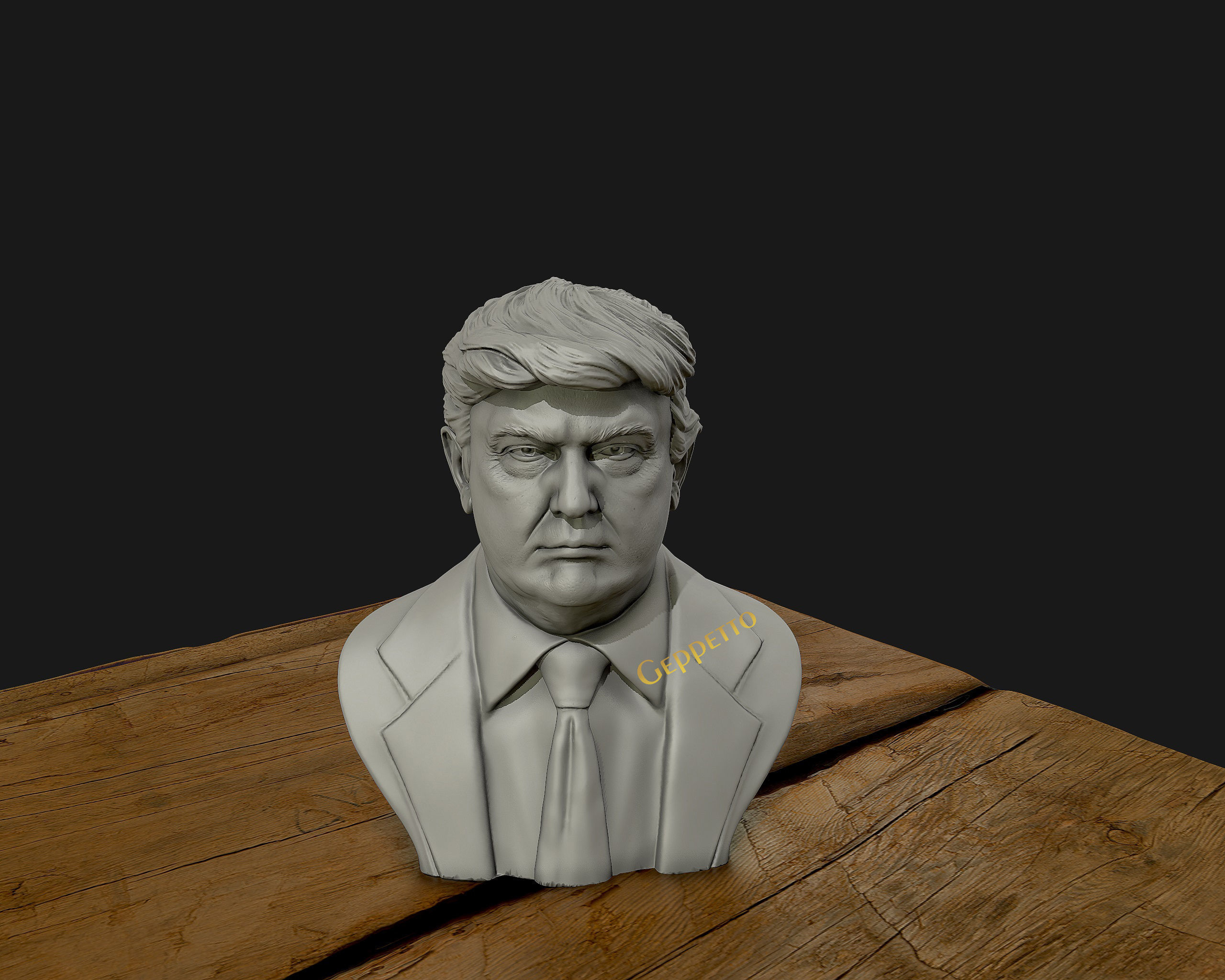 Donald Trump 3D printable 3D Sculpture 3D model 3D printable | CGTrader