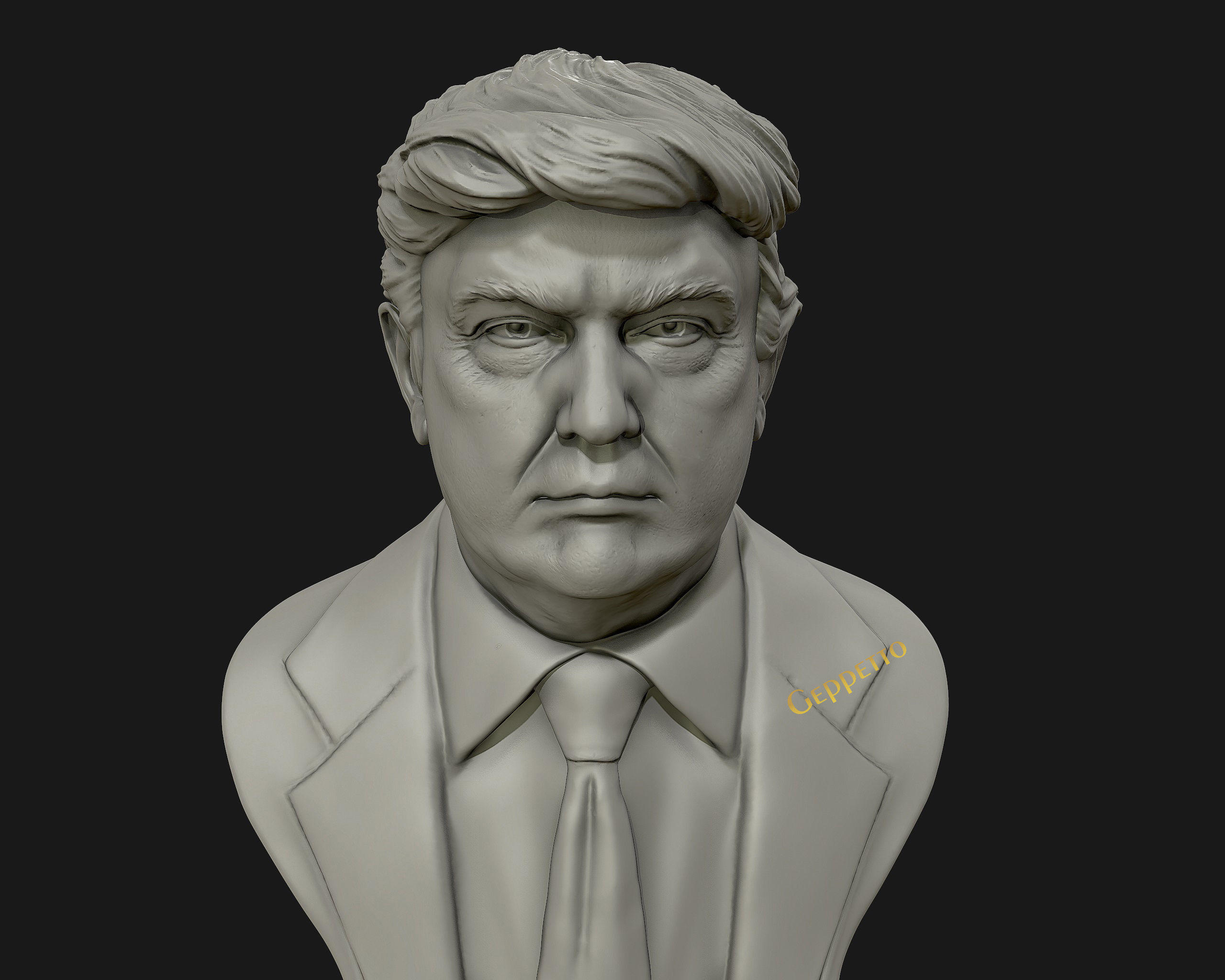 Donald Trump 3D printable 3D Sculpture 3D model 3D printable | CGTrader