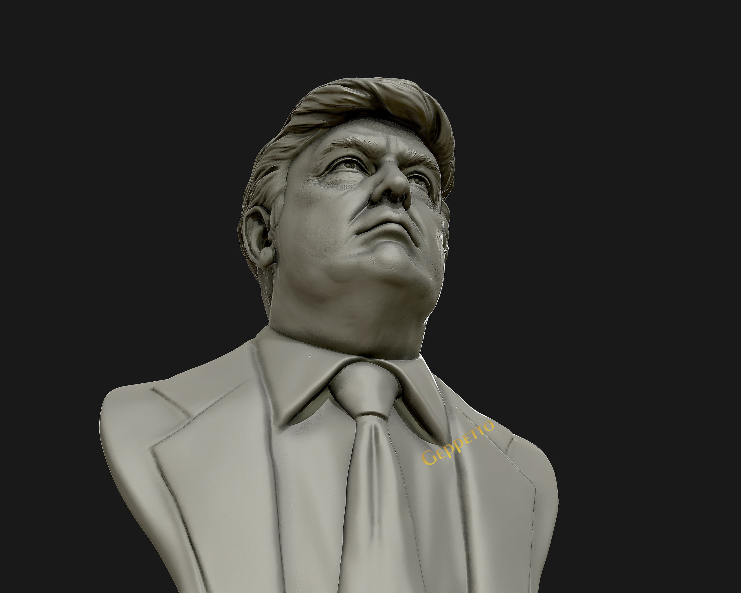 Donald Trump 3D printable 3D Sculpture 3D model 3D printable | CGTrader