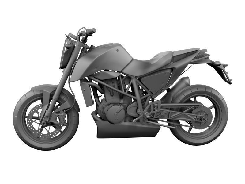 KTM 690 Duke Track 2014 3D model | CGTrader