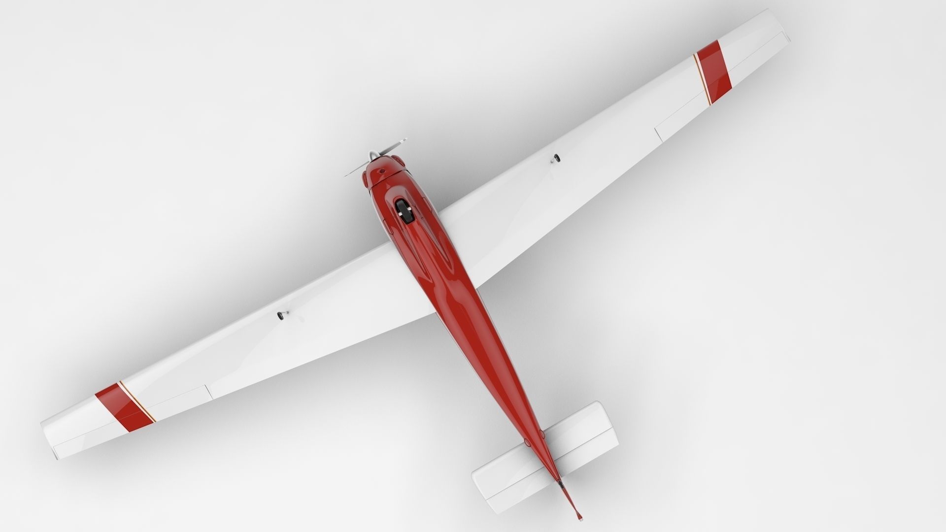 Scheibe Falke SF-25 Aircraft 3D model animated rigged | CGTrader