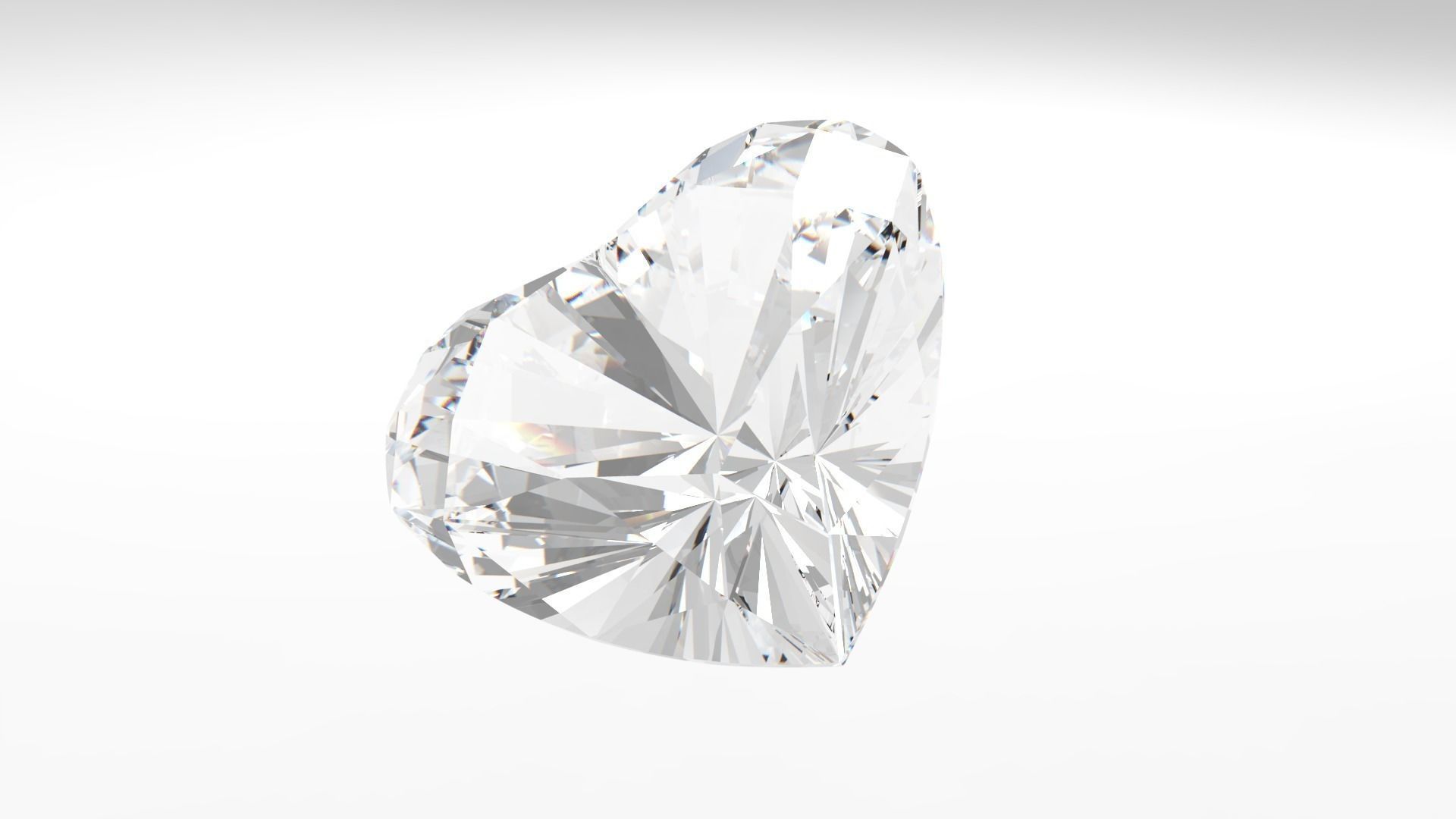 Heart Cut Gem 3D model 3D printable | CGTrader