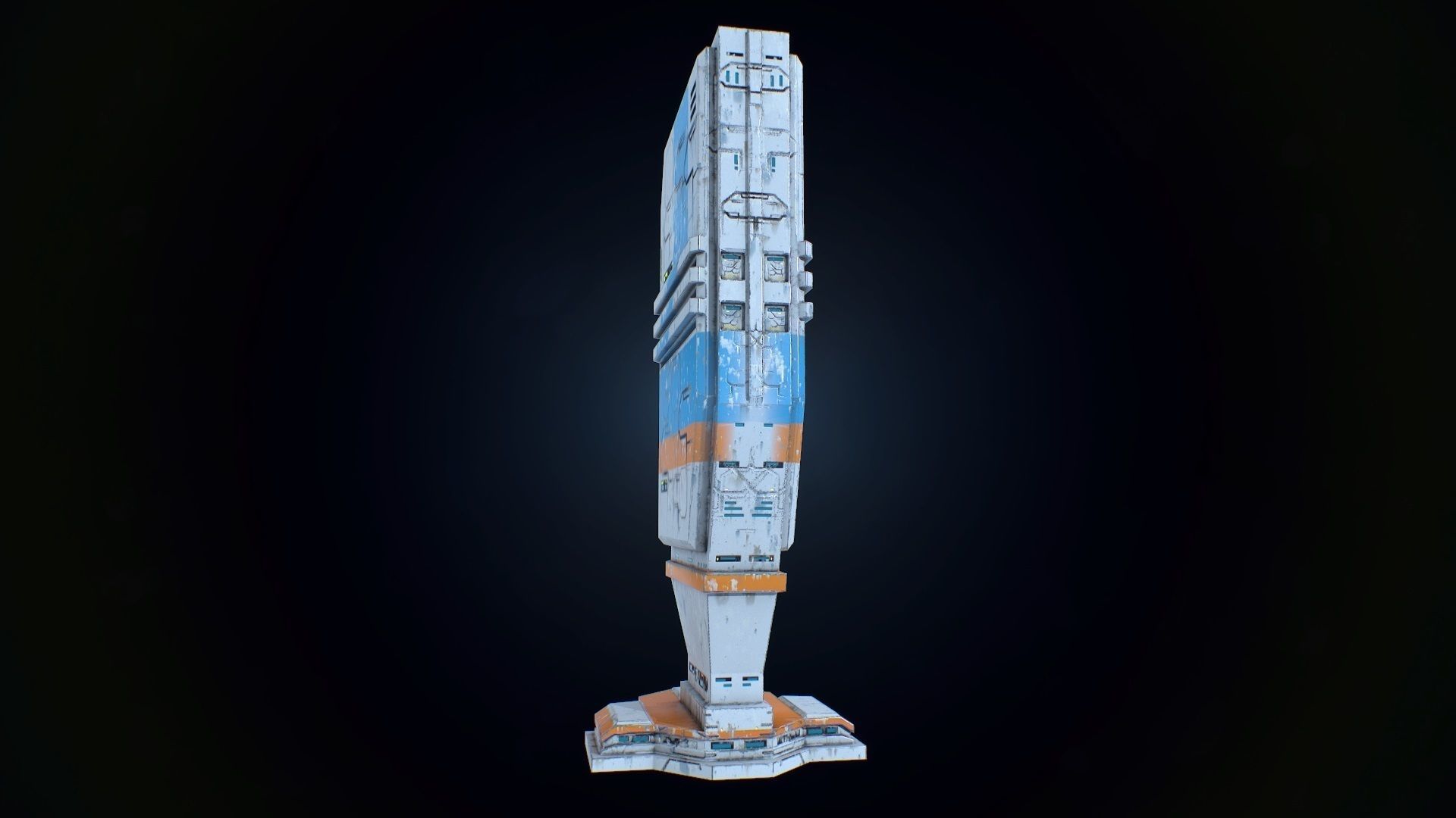 3D model Low poly sci fi env building VR / AR / low-poly | CGTrader