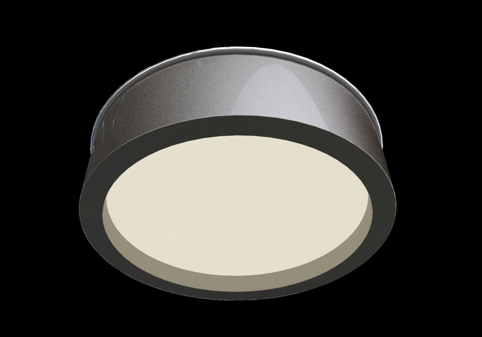 3D model Round modern ceiling light fixture architectural scene ...