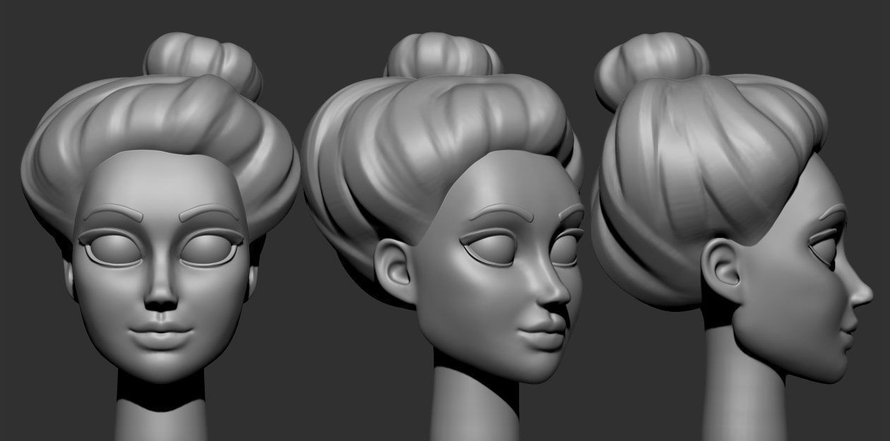 Cartoon heads 3D model 3D printable | CGTrader